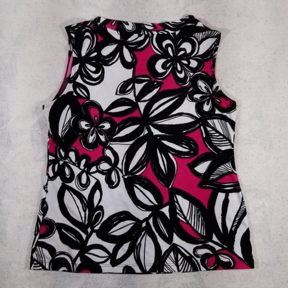 JKLA | Tops | Jkla California Floral Pink Sleeveless Tank Top | Poshmark